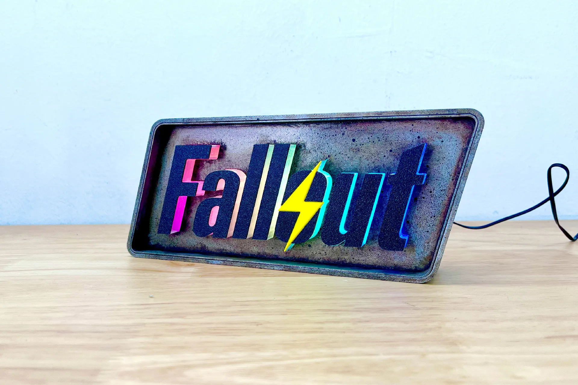 Fallout 3d Printed Lightbox - Portfolio of Brady Sammons